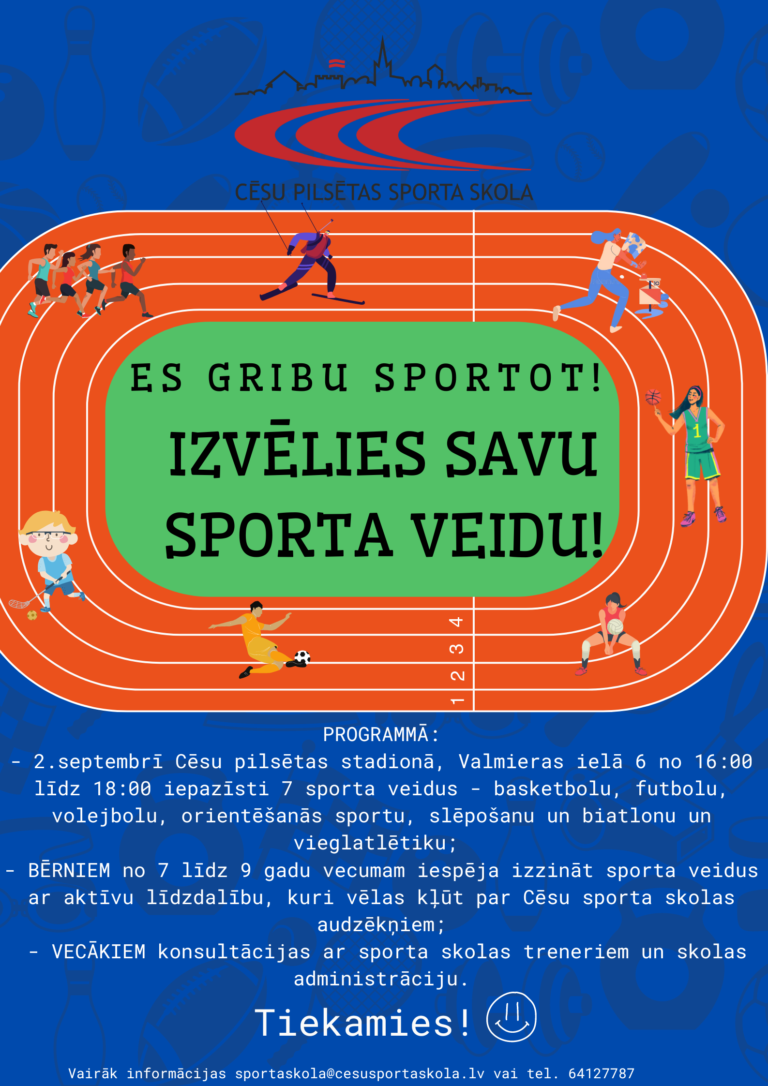 Izvēlies savu sporta viedu! - Cēsu pilsētas Sporta skola